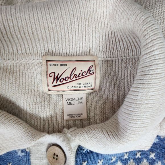 Woolrich | Sweaters | Vtg Woolrich Ramie Cotton Sweater Button Down ...